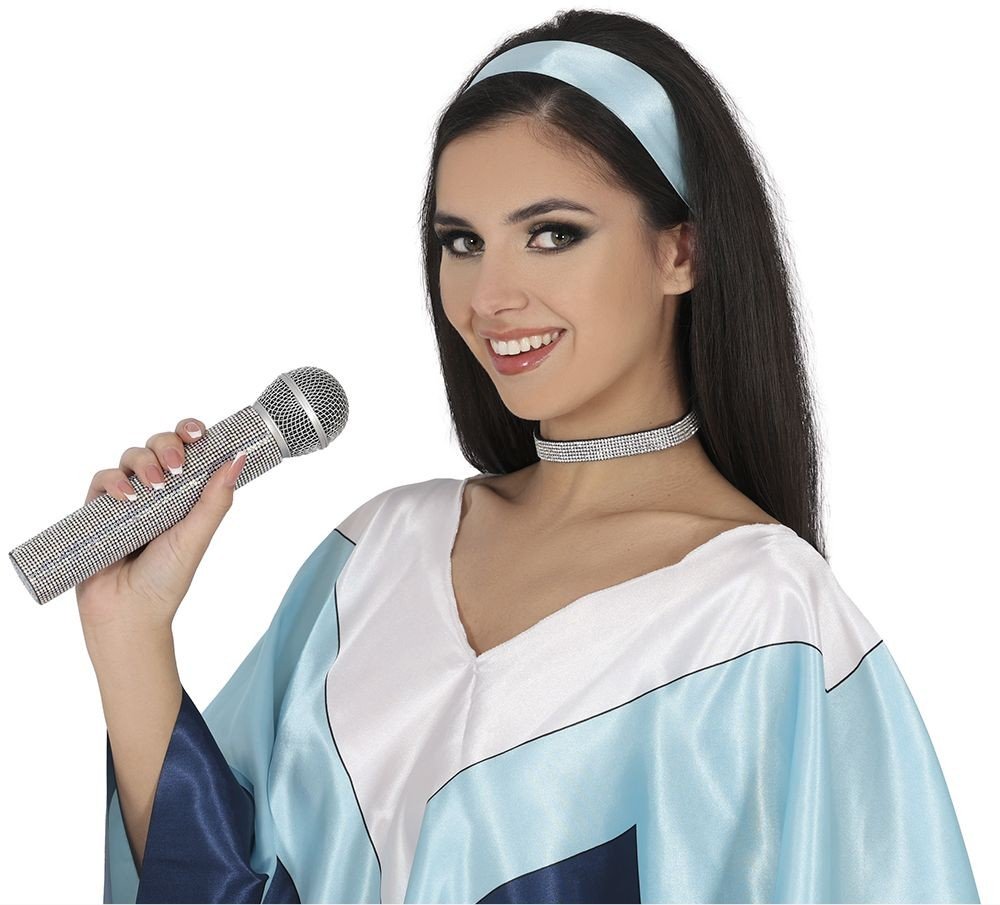 Glittermikrofon – stjernetilbehør til fest | festbutikken.dk