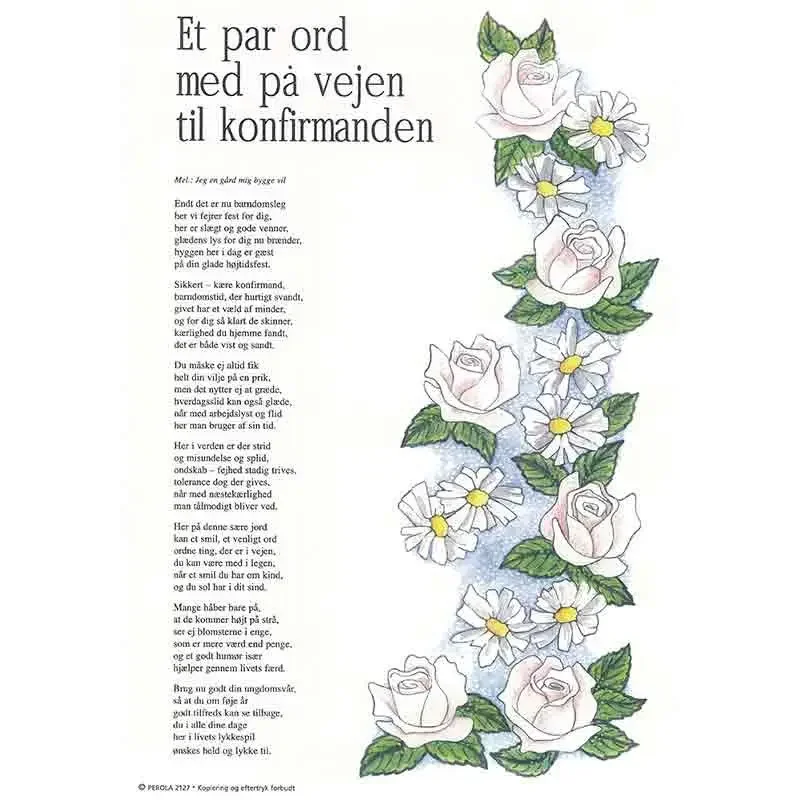 Et par ord med på vejen til konfirmanden - sang